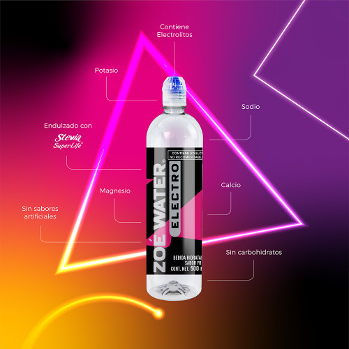 Zoé Water Electro Fresa 500ml - Zoé Water